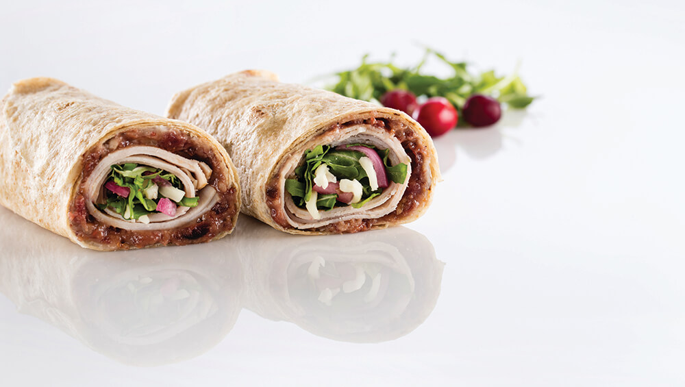 Turkey & Fresh Mozzarella Wrap - Mindful by Sodexo Recipes