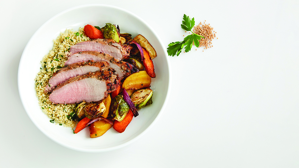Rosemary & Mustard Pork Tenderloin with Couscous - Mindful by Sodexo ...
