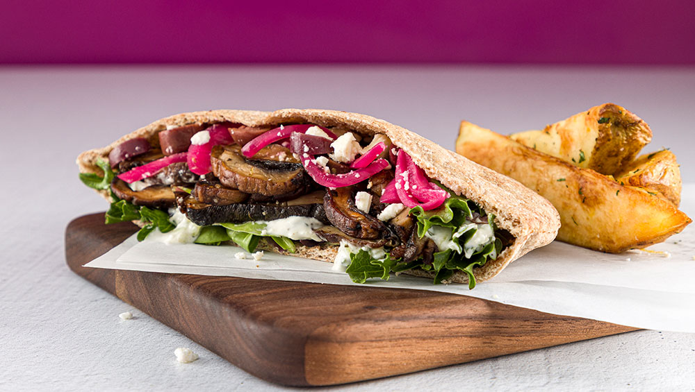 Greek Portobello Gyro - Mindful by Sodexo Recipes